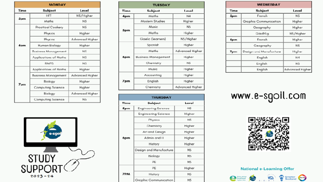 Study Support 2023-24 | e-Sgoil
